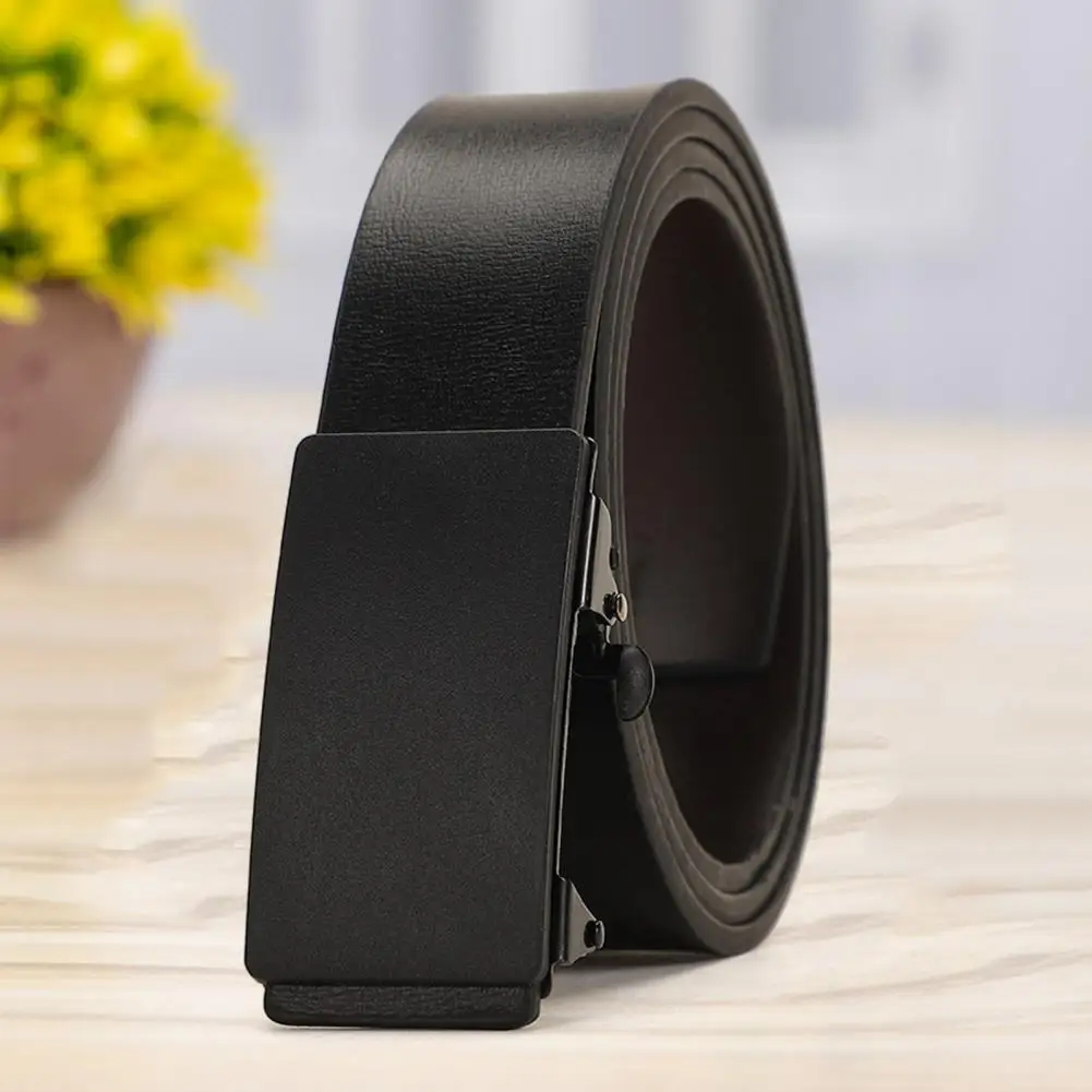 Men-Belt-Automatic-Buckle-Formal-Faux-Leather-Match-Clothing-Long ...