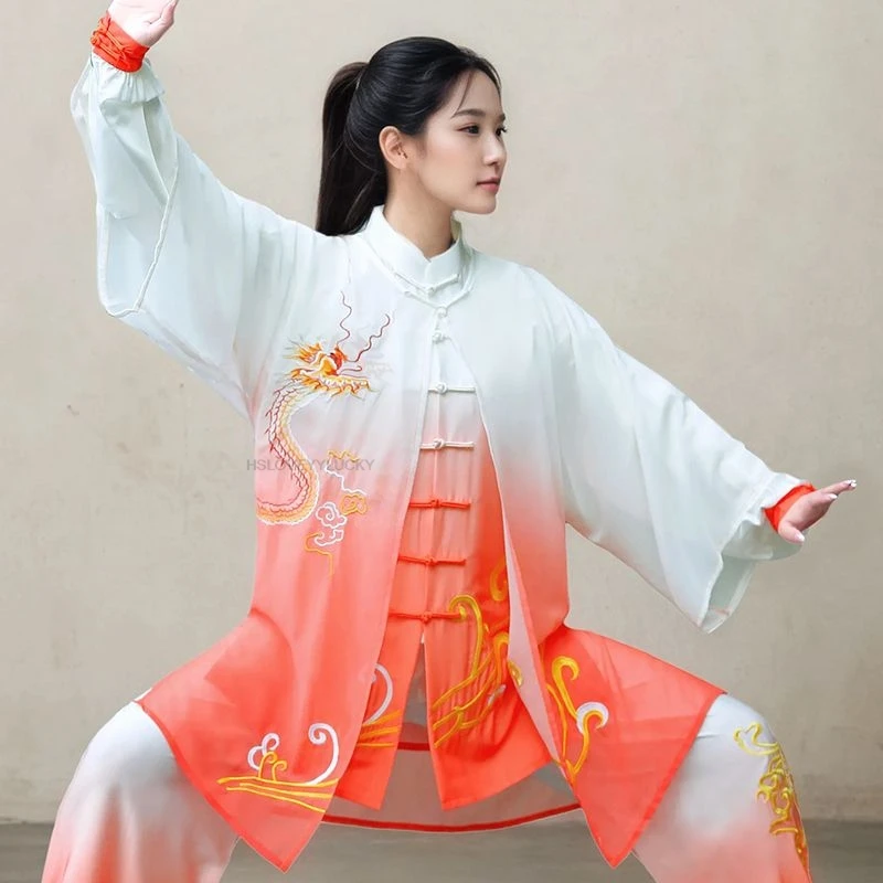 Chinese Tai Chi Suit Female Kung Fu Wushu Martial Arts Uniform Wing ...
