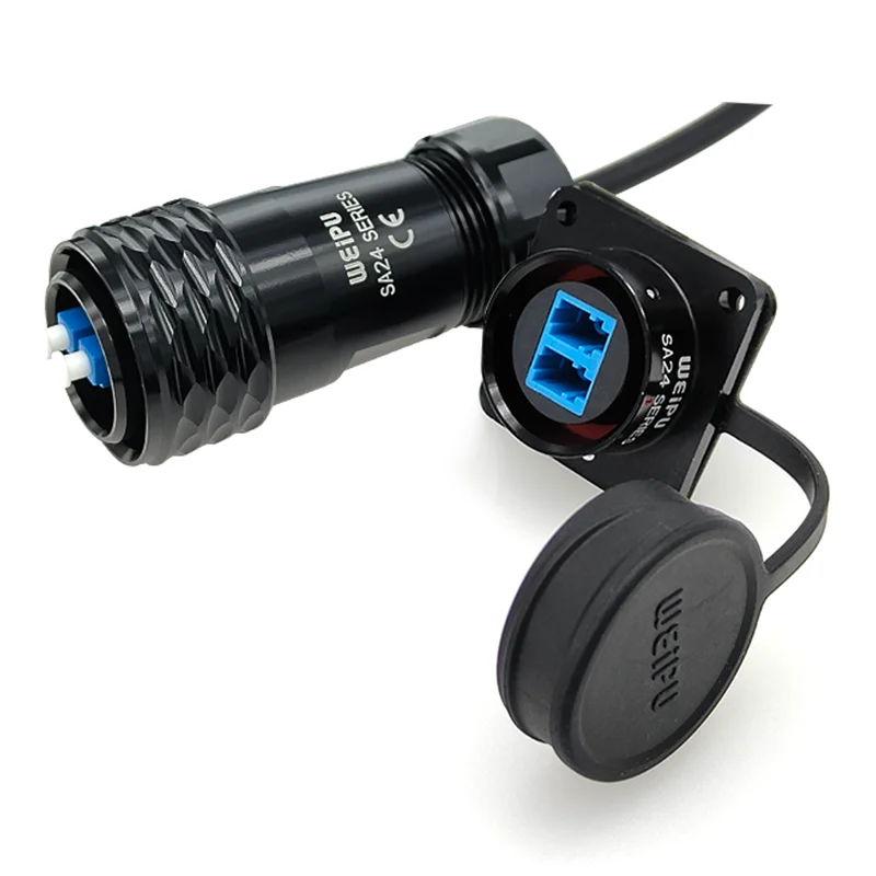 WEIPU-conector-r-pido-de-fibra-ptica-adaptador-de-se-al-M24-acoplador ...