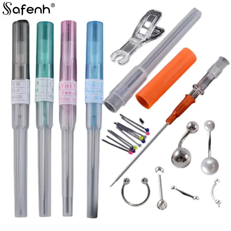1Set-Surgical-Steel-Sterilised-Piercing-Needles-IV-Catheter-Needles ...