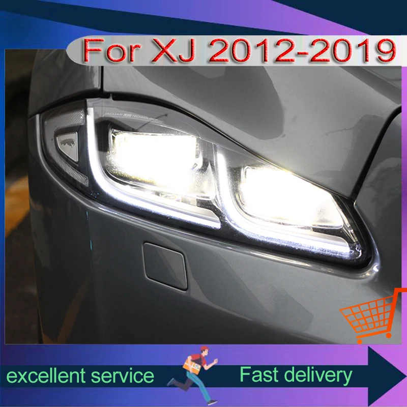 Car-Styling-For-Jaguar-XJ-2012-2019-Headlight-Modified-Full-LED-DRL ...