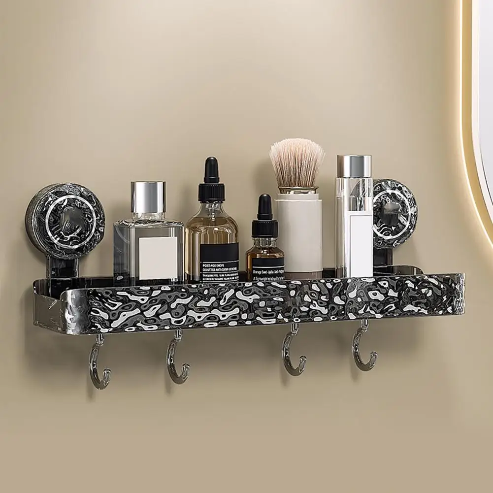 Suction-Shower-Cart-Organizer-Suction-Cup-Storage-Rack-Transparent-Wall ...