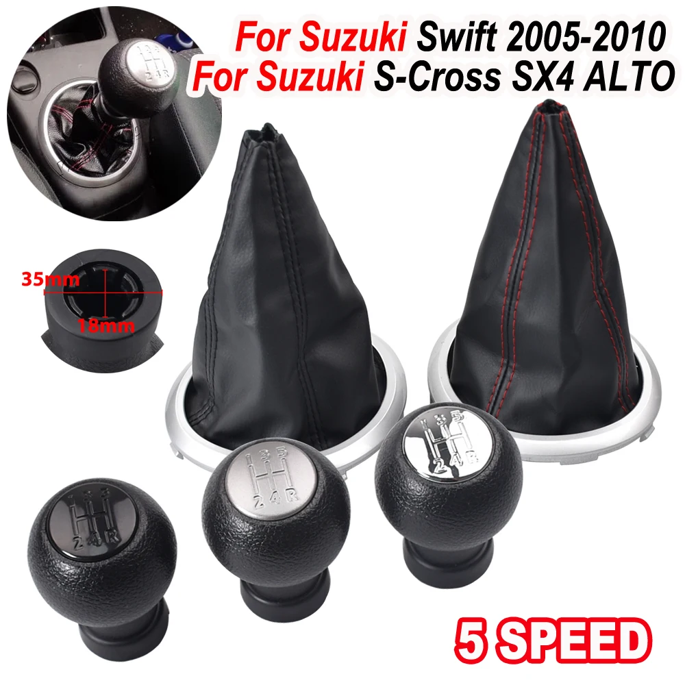 Car-Hand-Speed-Gear-Shift-Knob-Gaitor-Collar-Case-For-Suzuki-Swift-SX4 ...