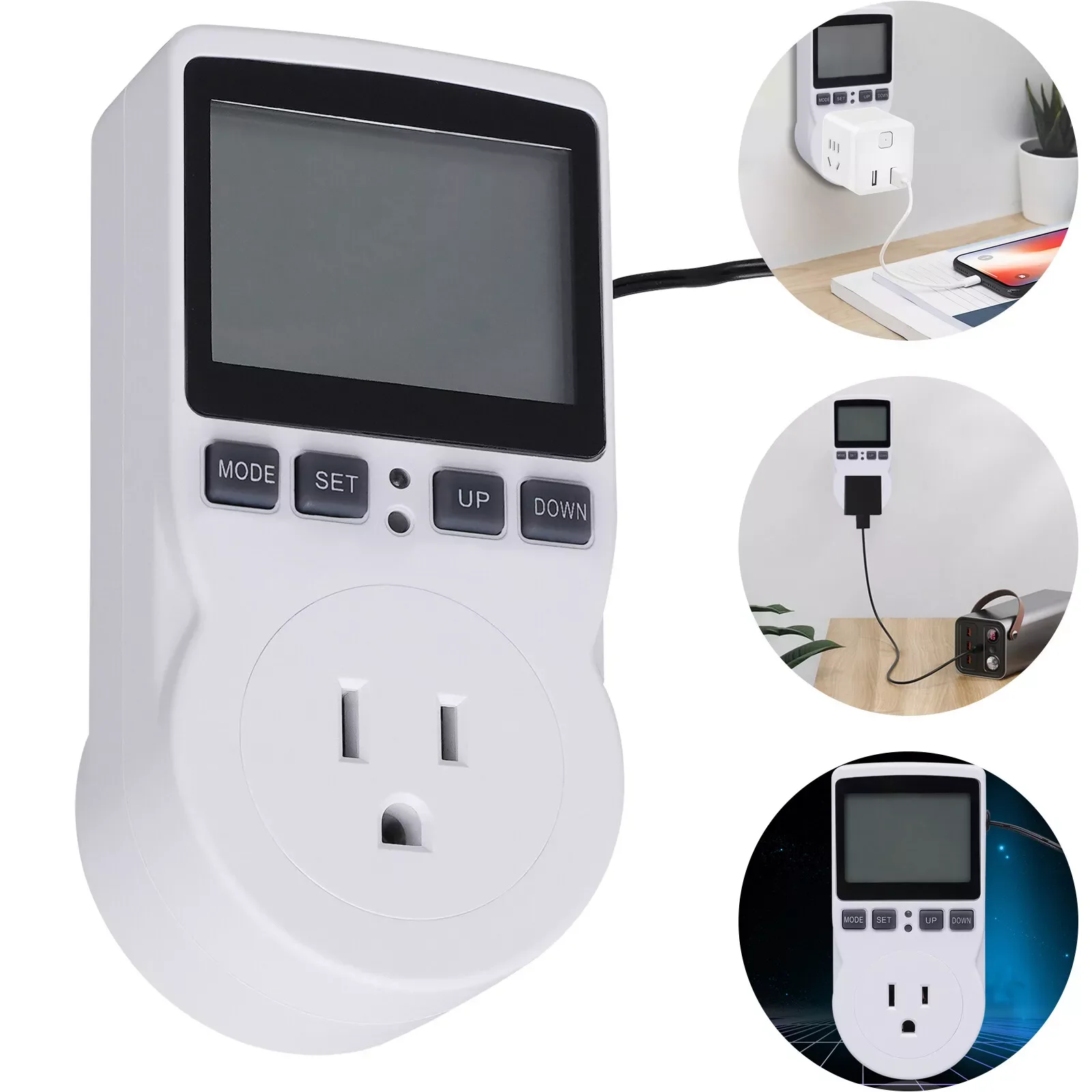 LCD Digital Temperature Controller SwitchThermostat Temp Control Outlet ...