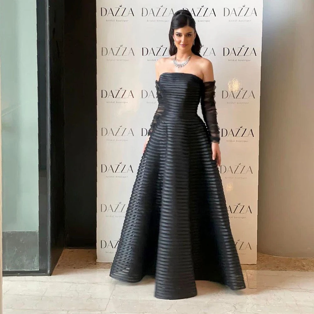 Xijun-Dubai-Vestidos-largos-de-noche-para-mujer-ropa-de-manga-larga-sin ...