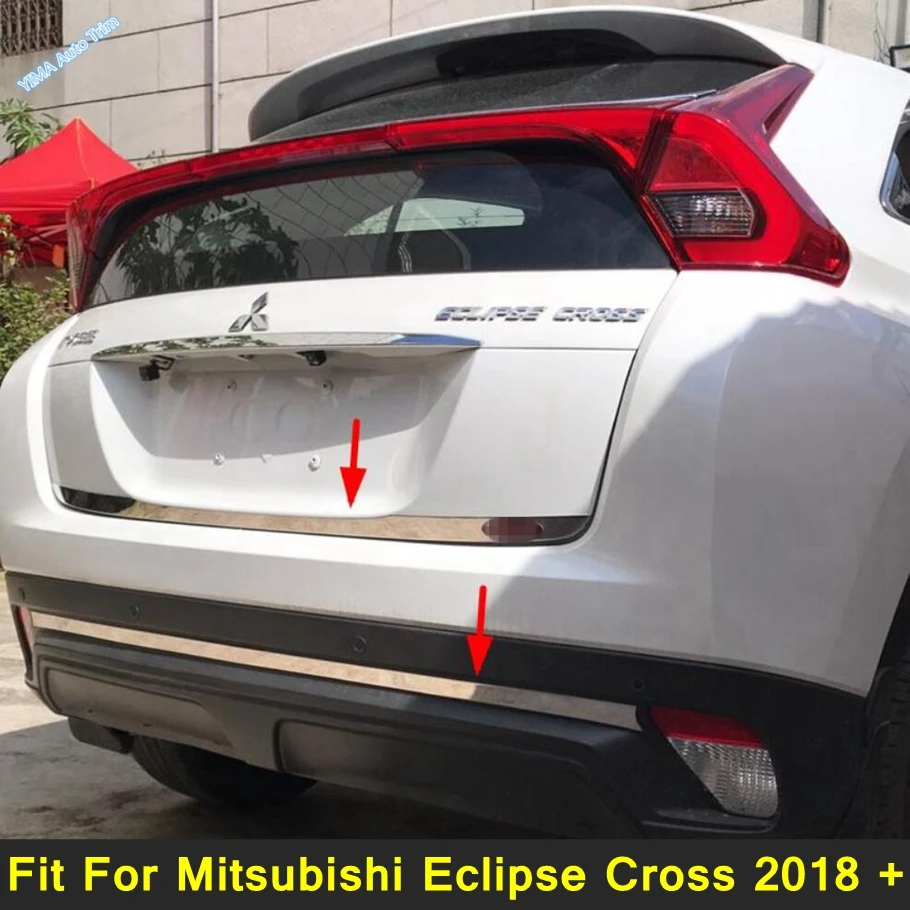 Rear Bumper Decoration Strip Tailgate Door Bottom Cover Molding Trim ...