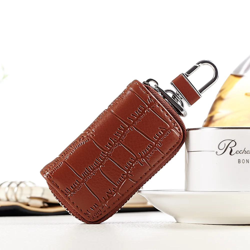 Men-Genuine-Leather-Zipper-Key-Bag-High-grade-Cowhide-Crocodile-Pattern ...