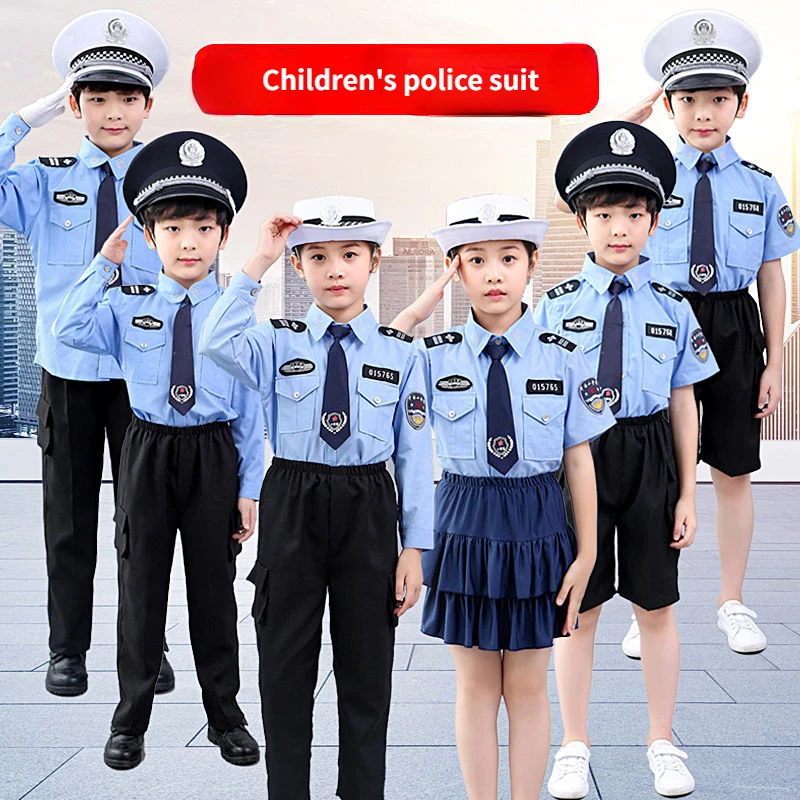 New-Kids-Child-Cop-Police-Officer-Uniform-Halloween-Police-Costume-Boys ...