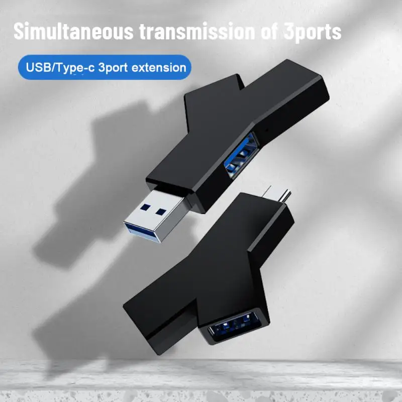 Mini-Y-shaped-Power-Adapter-Extender-Type-c-3-1-Usb-3-0-Hub-Convenient ...
