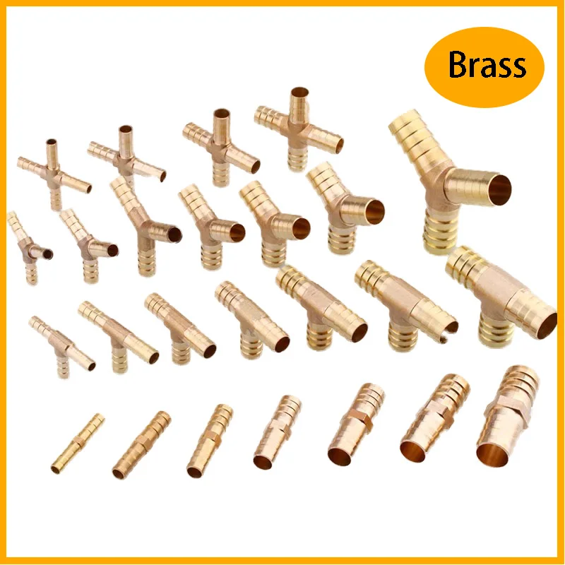 10pcs-Copper-Pagoda-Water-Tube-Fittings-Brass-Barb-Pipe-Fitting-2-3-4 ...