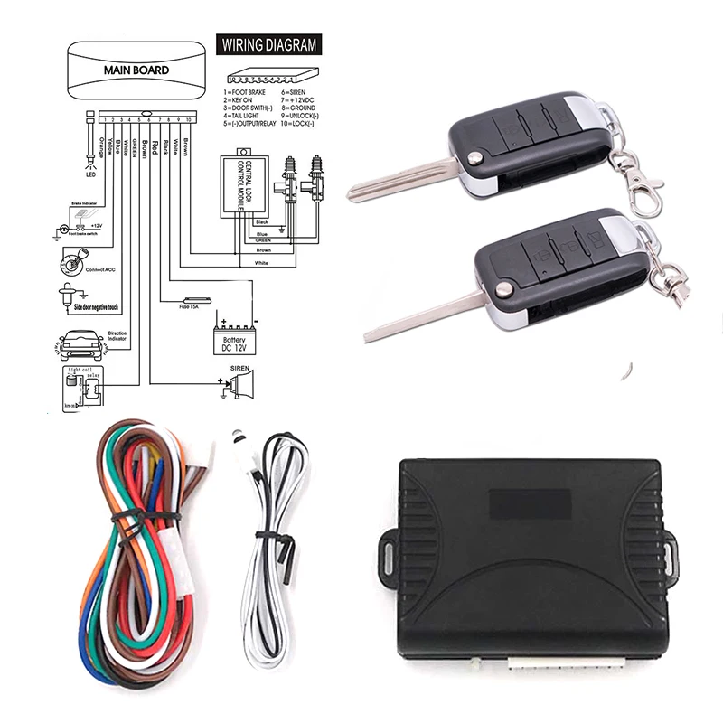 for-Honda-Car-Alarm-System-Auto-Remote-Central-Kit-Door-Lock-Locking ...