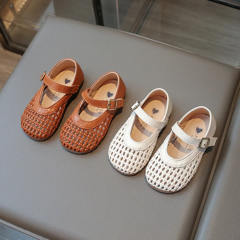 Summer-New-Girls-Shoes-Fashion-Soft-Children-Braided-Cut-outs-Shoes ...