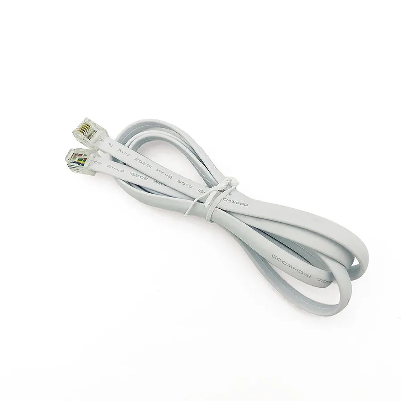 RJ12-Connecer-6P6C-Data-Cable-6Pin-Plug-Male-to-Male-Telephone-Line ...