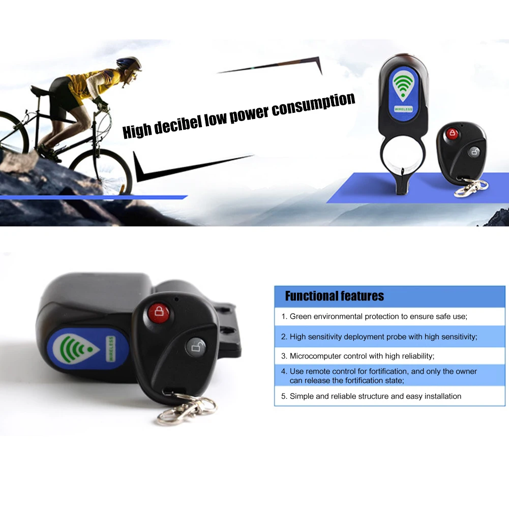 Wireless-Bike-Anti-Theft-Alarm-Bell-Bicycle-Motorcycle-Electric-Bell ...