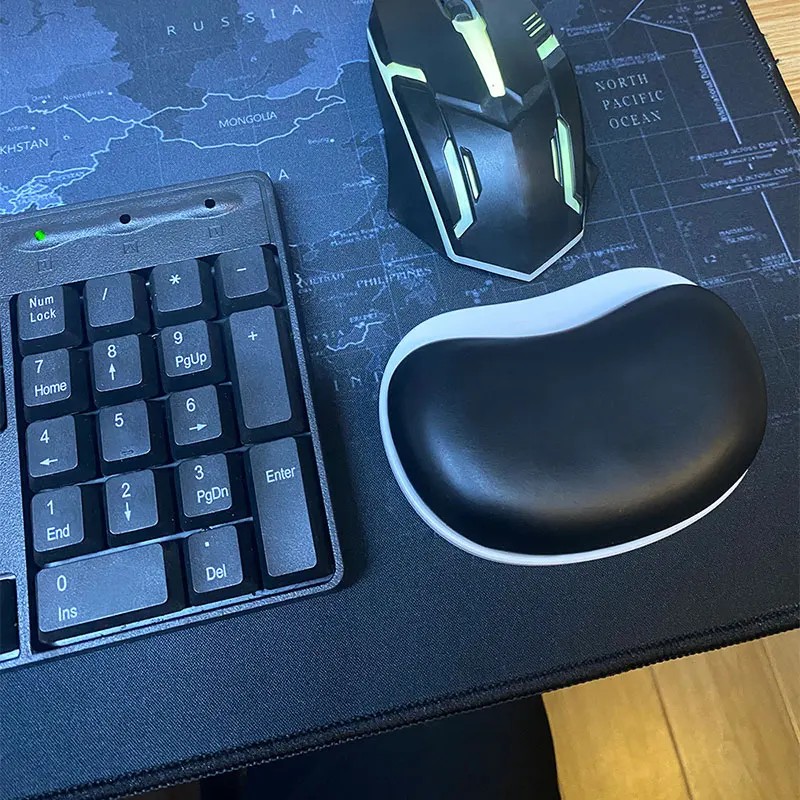 Protector de muñeca giratorio deslizante, almohadilla de ratón de ...