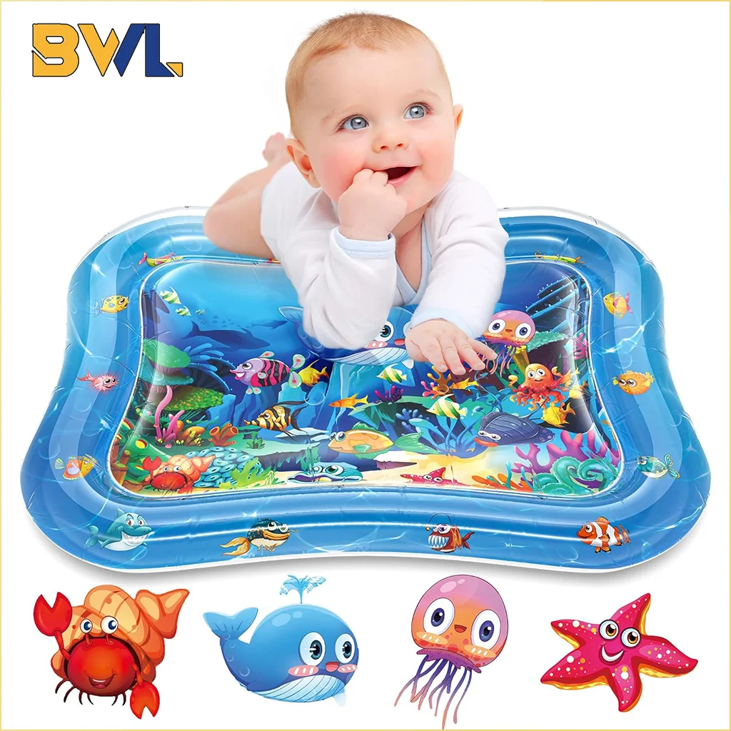 Baby-Water-Play-Mat-Inflatable-Cushion-PVC-Infant-Tummy-Time-Toddler ...
