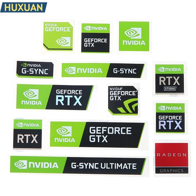 5pcs/lot NVIDIA GTX GEFORCE Laptop Desktop Label Decorative Sticker ...
