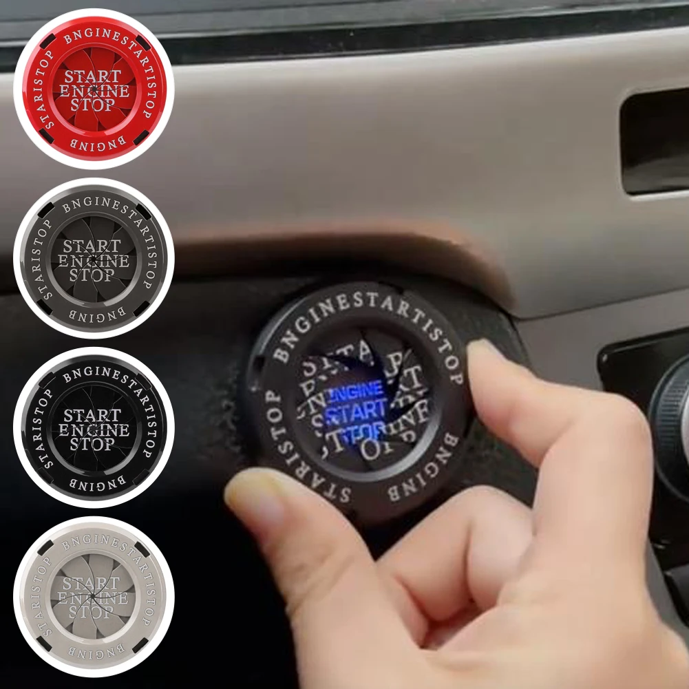 Car Start Button Protection Cover Engine Start Stop Button Cover ...