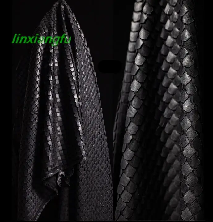 1. Black special leather fabrics, reconstituted square armor fabrics ...