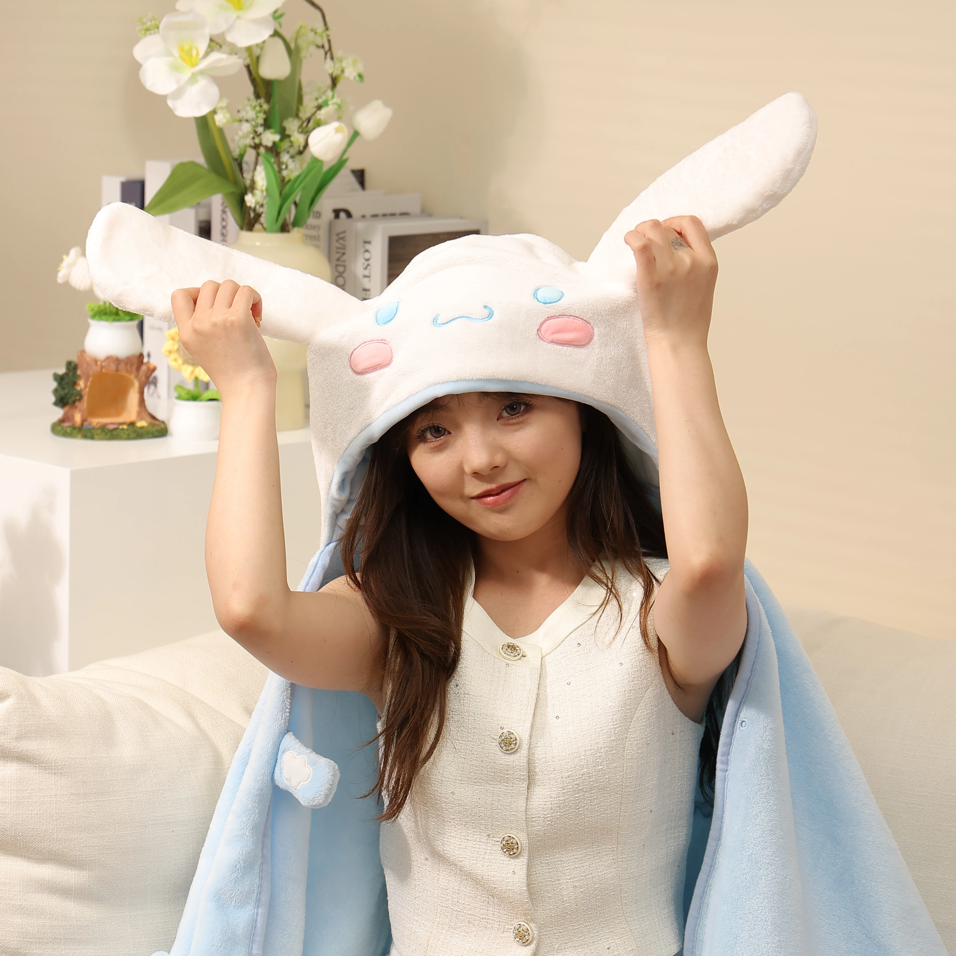 MINISO-Sanrio-Cinnamoroll-Leisure-Blanket-Lunch-Break-Warm-Blanket ...