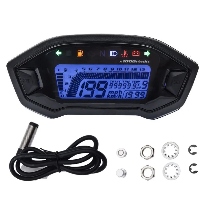 Universal-Motorcycle-LCD-Digital-13000rpm-Speedometer-Backlight-Motor ...