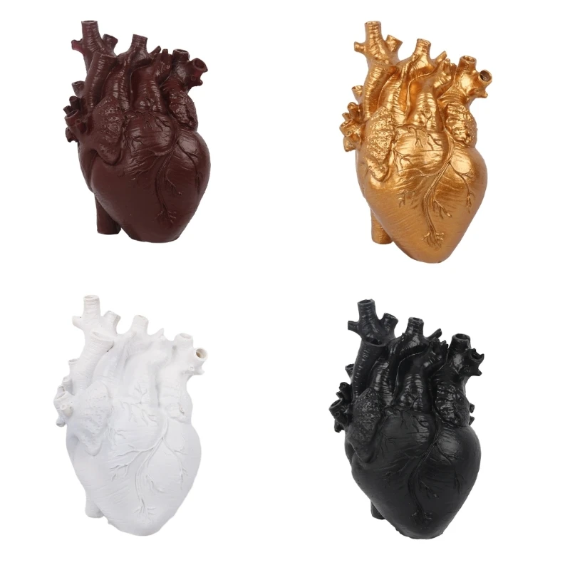 H55A-Resin-Heart-Statue-Heart-Figurines-Miniature-Heart-Sculptures-Home ...