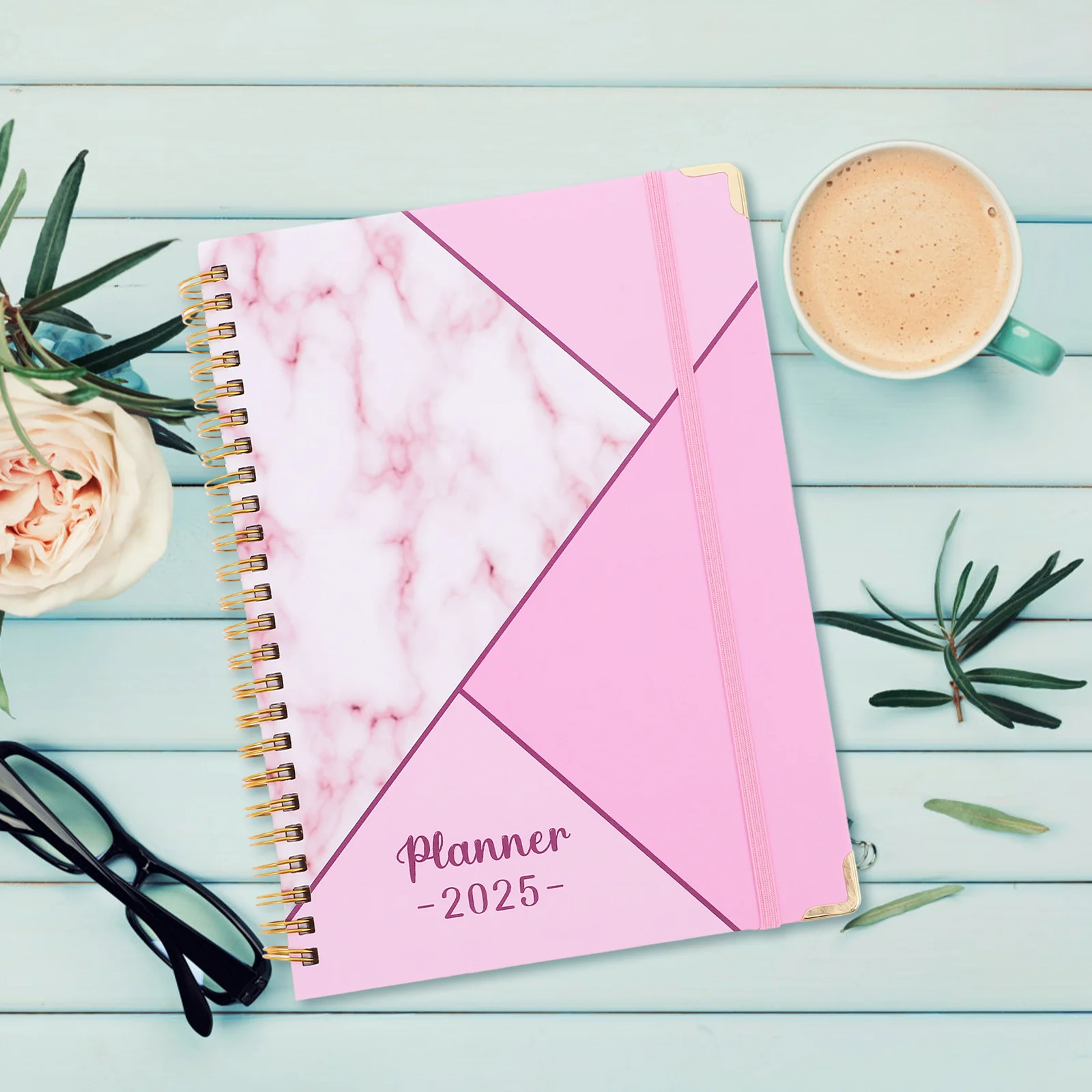 2025-Planner-Coil-Notebook-Notepad-Calendar-English-Version-Monthly ...