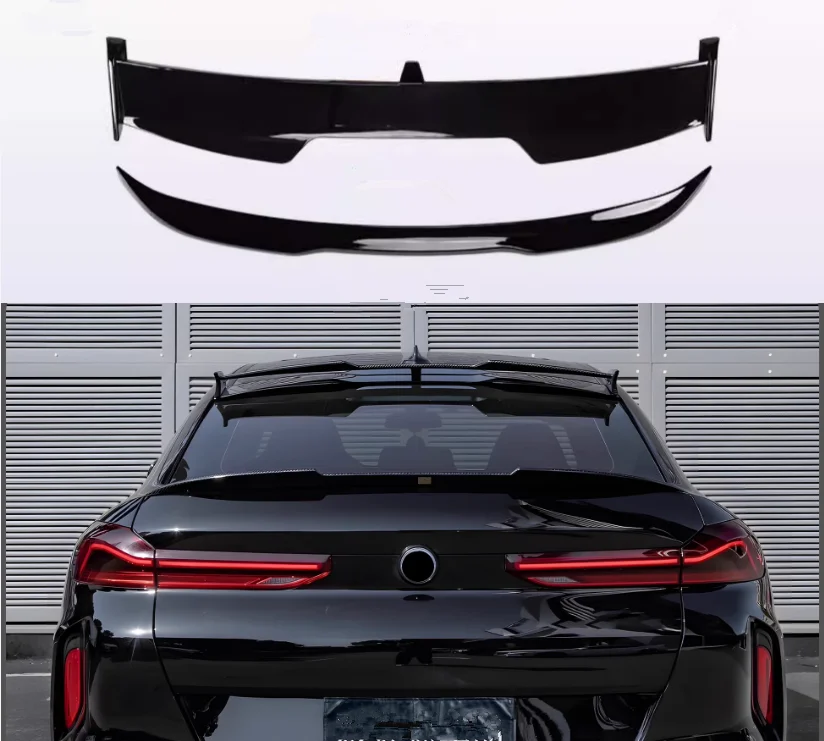 Real-Carbon-Fiber-Rear-Roof-Top-Wing-Lip-Diffuser-Tail-Trunk-Spoiler ...
