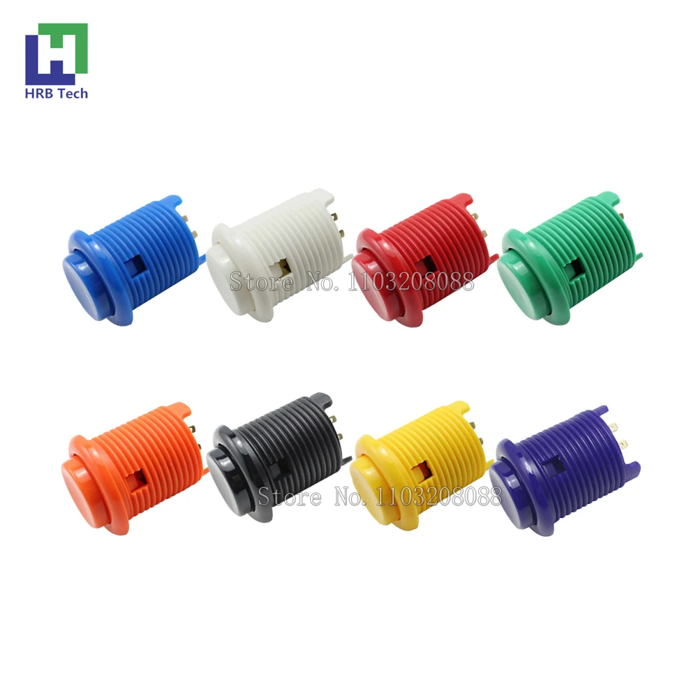 10pcs-Baolian-Arcade-Button-28mm-New-Concave-Round-Push-Button-Nylon ...