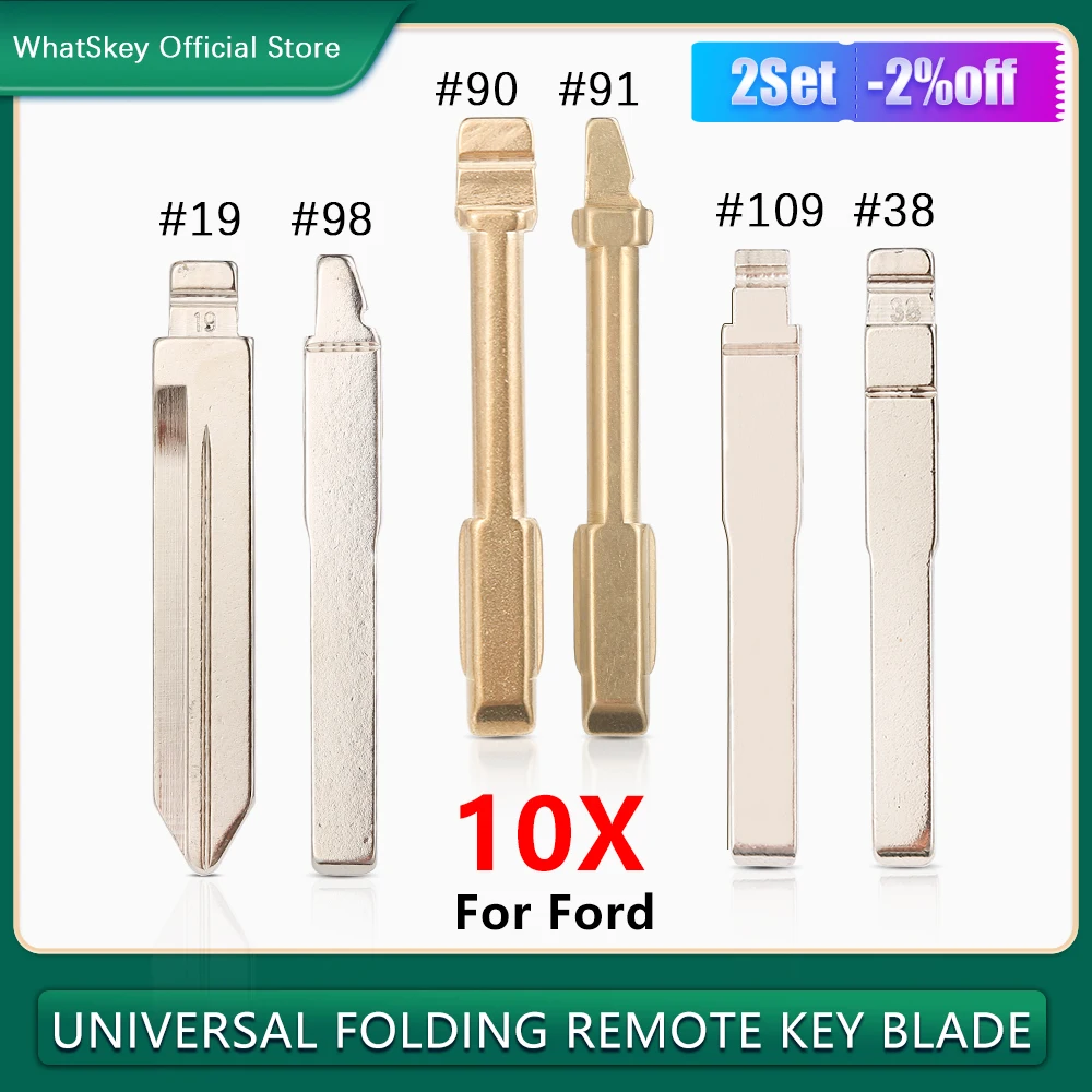 10pcs Hu101 Fo21 Fo38 Car Remote Kd Key Blade For Ford Fusion Focus ...
