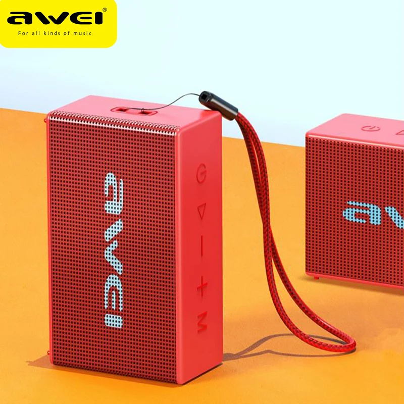 Awei-Bluetooth-Speaker-Y665-Mini-Red-Color-Sound-Box-HIFI-Stereo ...
