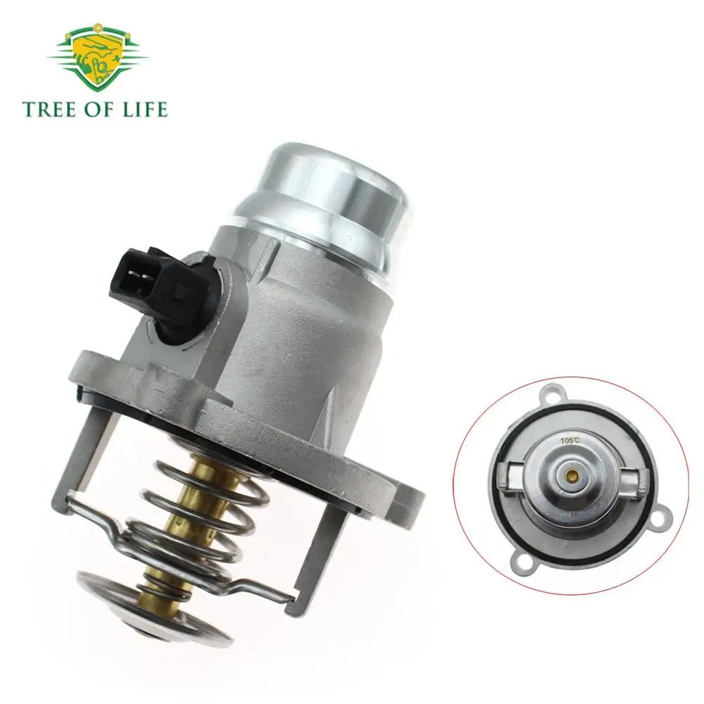 Engine Coolant Thermostat Housing Assembly For BMW E60 E66 E65 E53 E52 ...