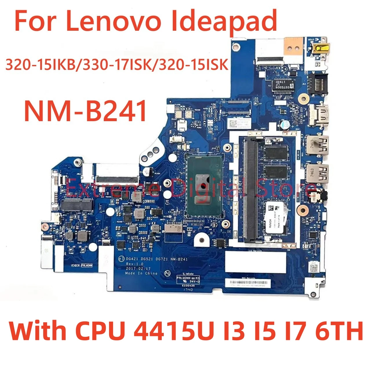 For Lenovo Thinkpad Ideapad 320-15IKB/330-17ISK/320-15ISK Laptop ...