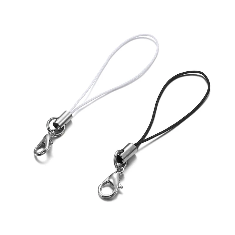 2-Pack-Convenient-Mobile-Lanyard-Phone-Chain-with-Carabiner-Nylon-Phone ...