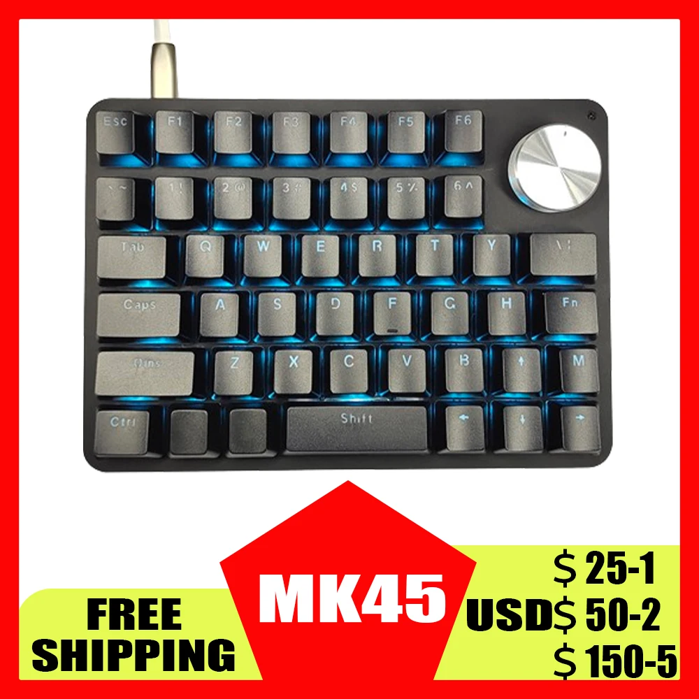 G50-Mk45-Mechanical-Keyboard-Numpad-Knob-Mini-Macro-Programming-Keyboard-Ergonomics-RGB ...