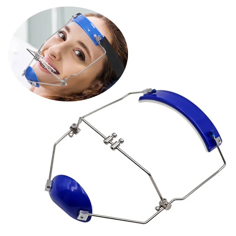 Blue-Dental-Face-Mask-Orthodontic-Forward-Pull-Headgearwith-Double ...