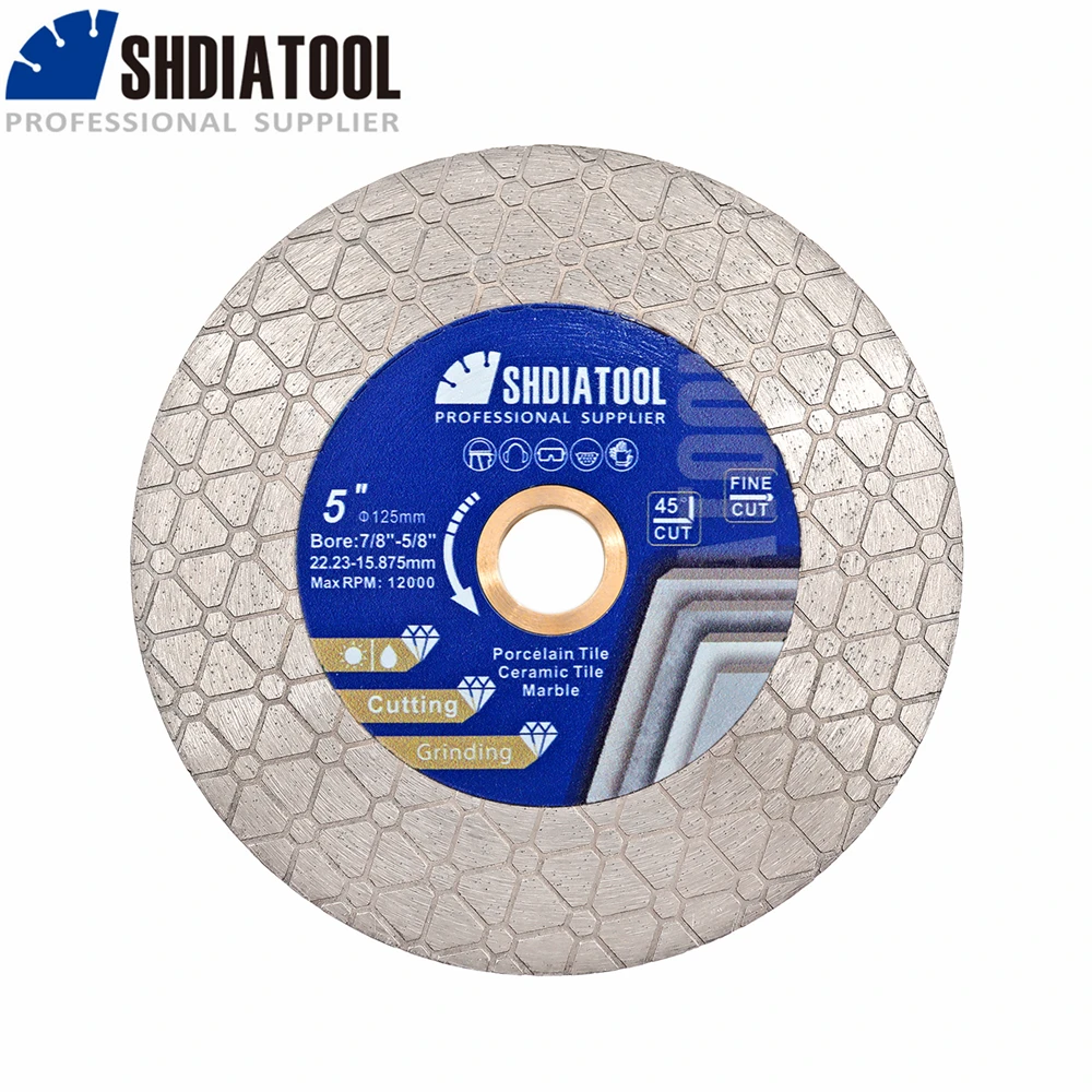 Shdiatool Diamond Cutting Disc 125mm Triangle Double Sided Grinding ...
