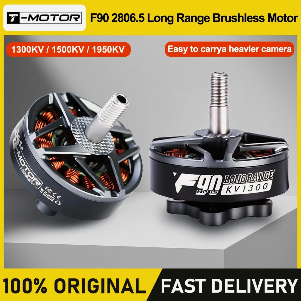 T-MOTOR F90 2806.5 1300KV 1500KV 5-6S Brushless Motor for RC FPV Racing ...