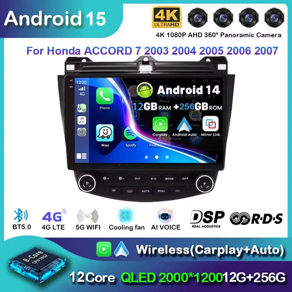 Android 15 Car Radio 2din GPS Stereo Navi Multimedia Player For Honda ...