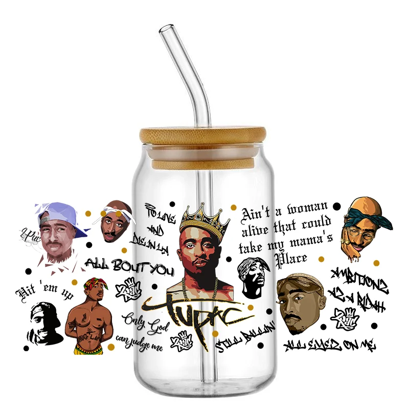 Easy-peel-waterproof-DIY-Decals-Rap-star-series-3D-transfers-uvdtf ...