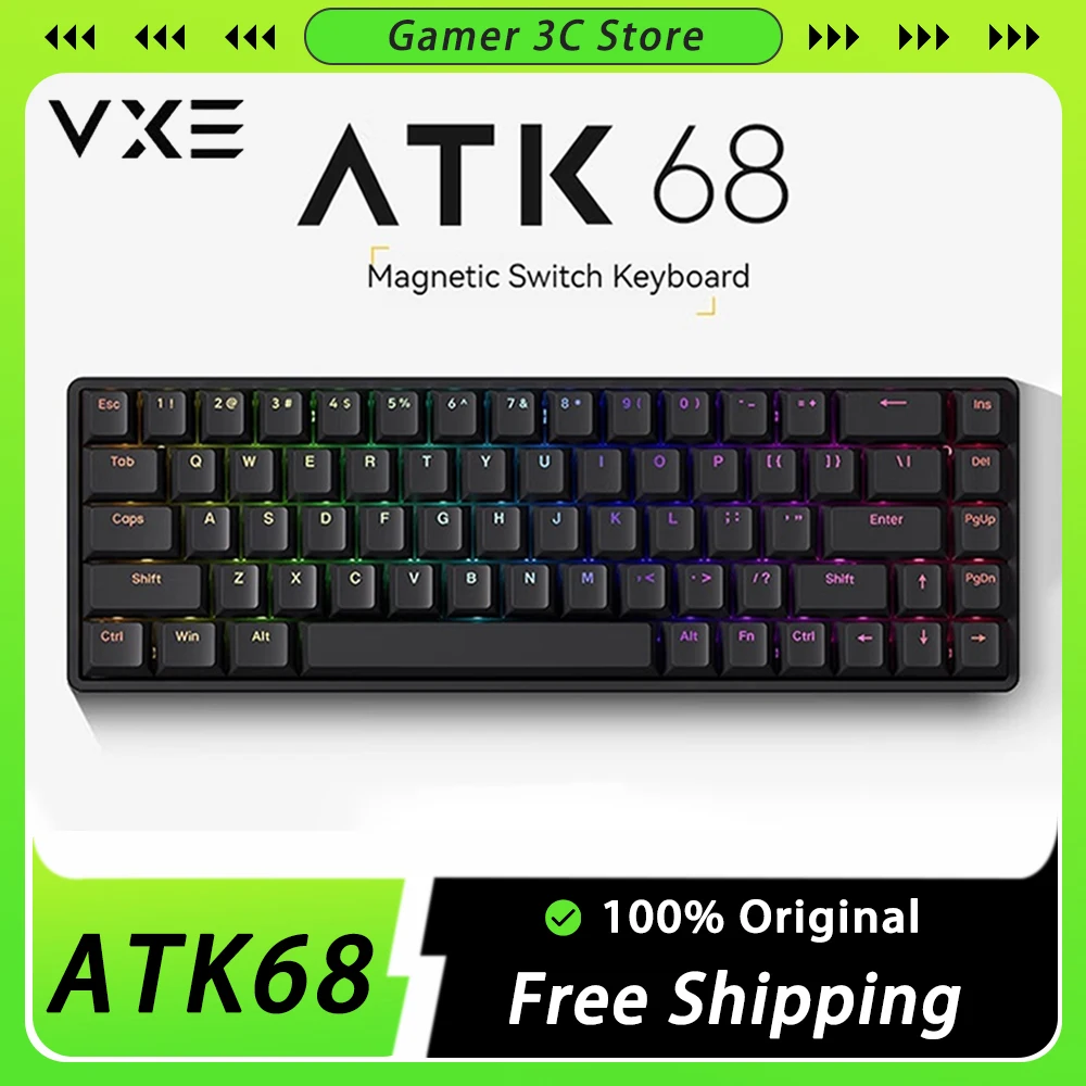 ATK-ATK68-Magnetic-Switch-Gaming-Keyboard-Aluminum-Alloy-Quick-Trigger ...
