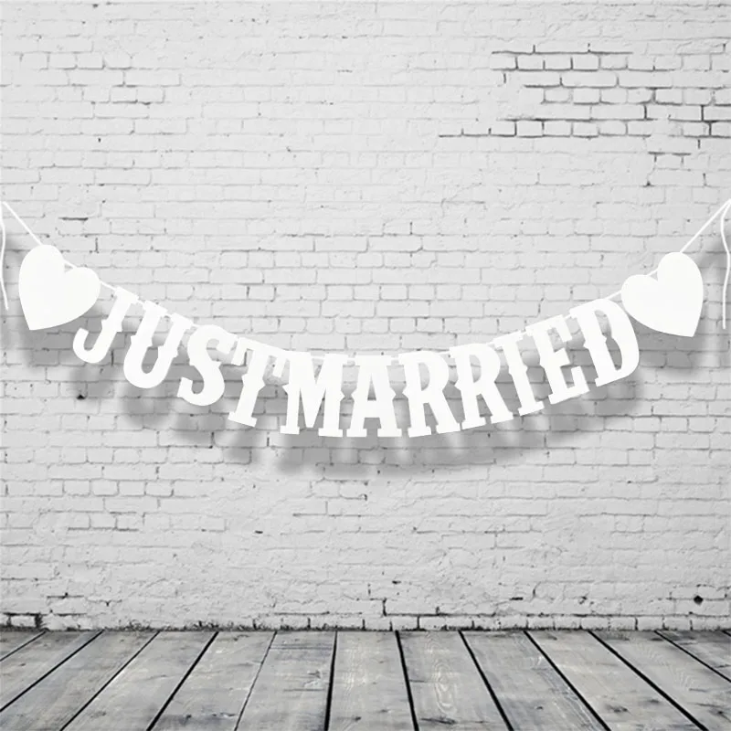 Vintage Just Married Banner – Perfekt für rustikale Hochzeit und ...