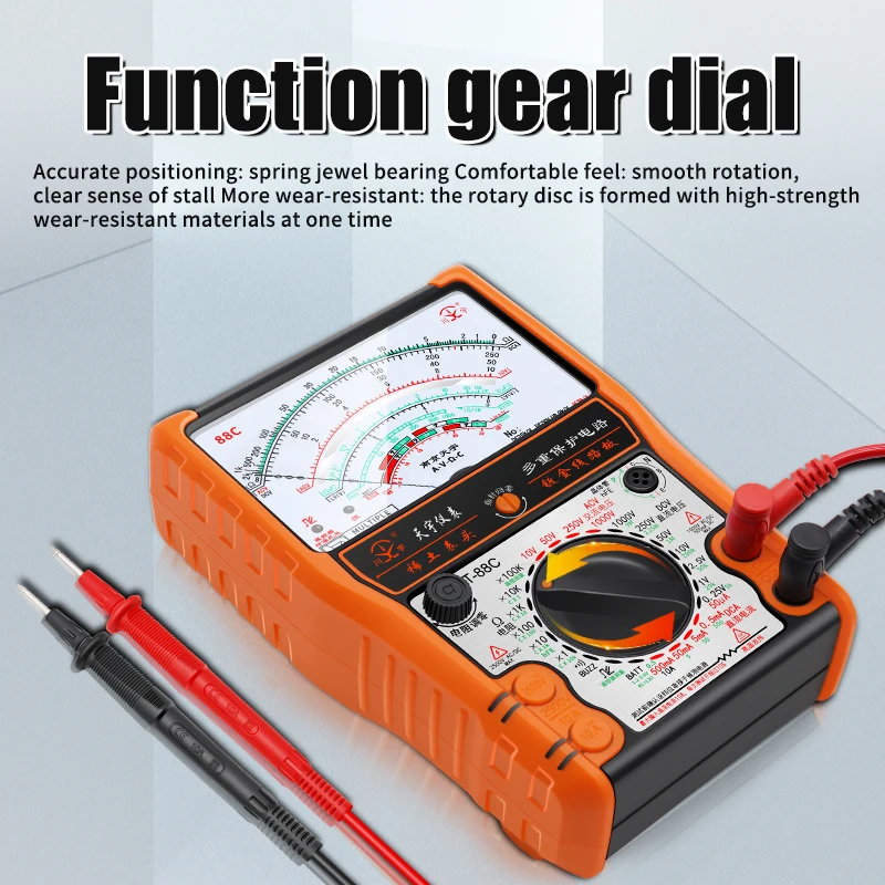 NJTY-Pointer-Multimeter-T88C-Analog-MultiMetro-AC-DC-2500V-Voltage-22 ...