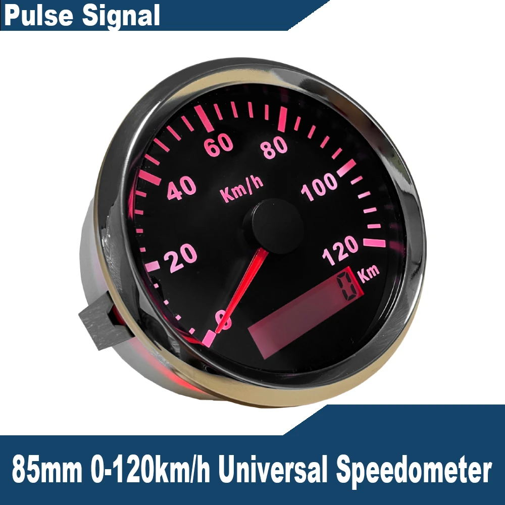 Universal 85mm Speedometer Odometer Speed Gauge 0-120km/h 0-200 km/h ...