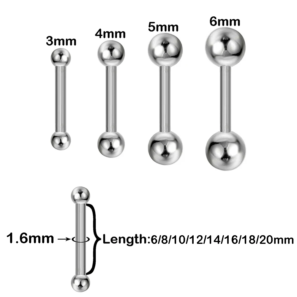 Tongue Piercing Size Chart