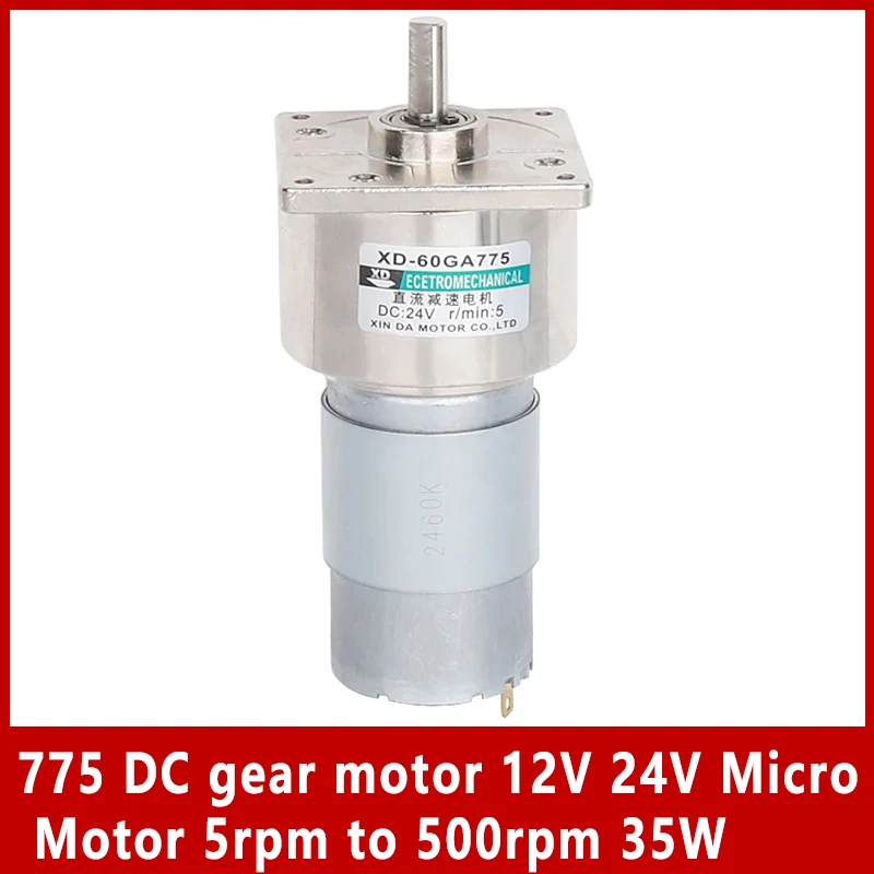 775-DC-gear-motor-12V-24V-Micro-Motor-5rpm-to-500rpm-35W-High-Torque ...