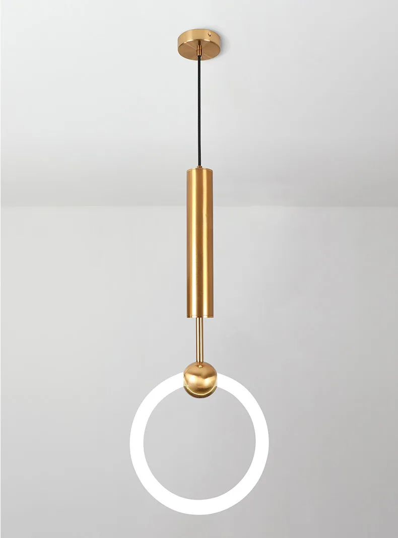 Modern-annular-LED-pendant-light-suspension-luminaria-Home-Bar-Round ...