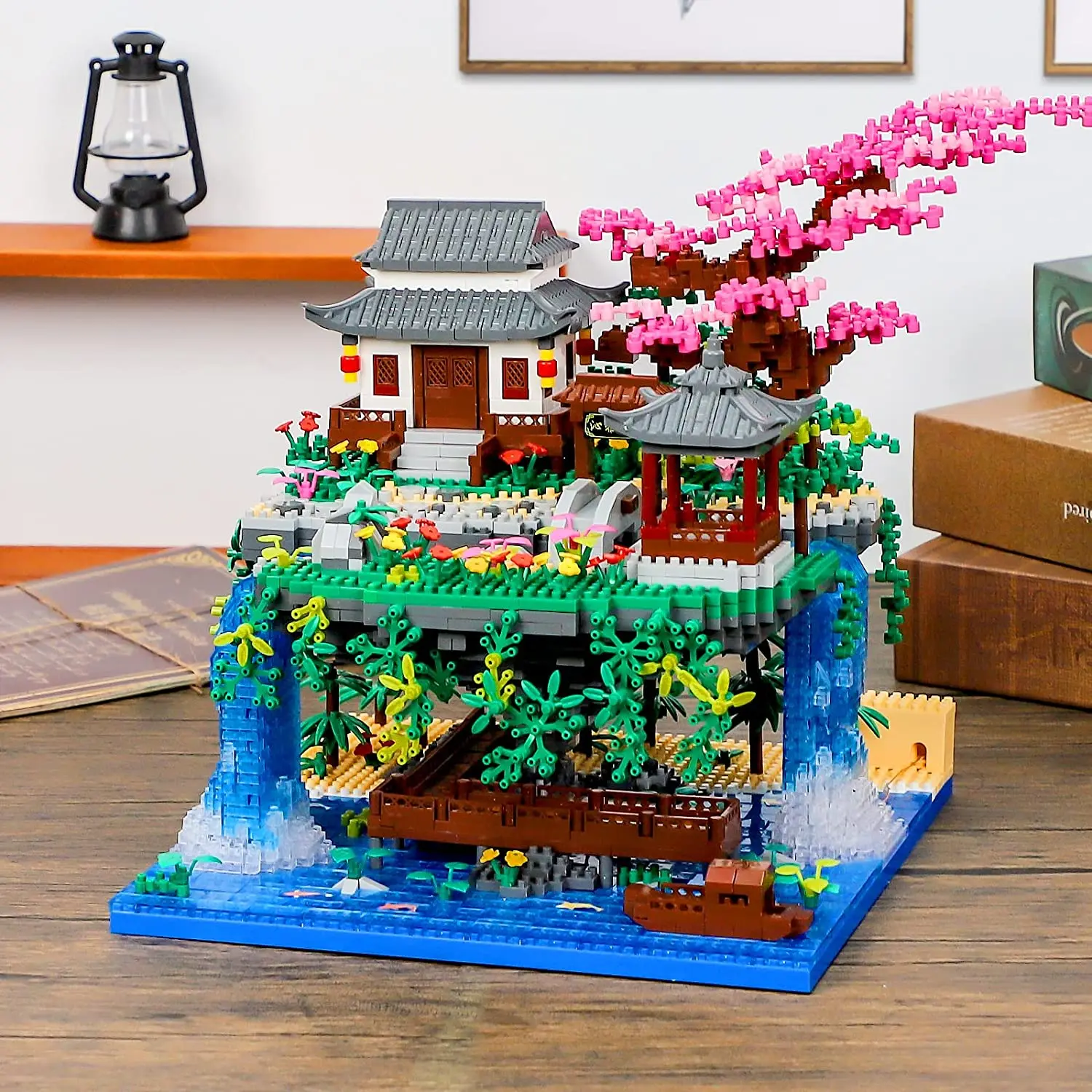 MOC-Peach-Blossom-Pool-Mini-Building-Block-Set-Chinese-Architecture ...