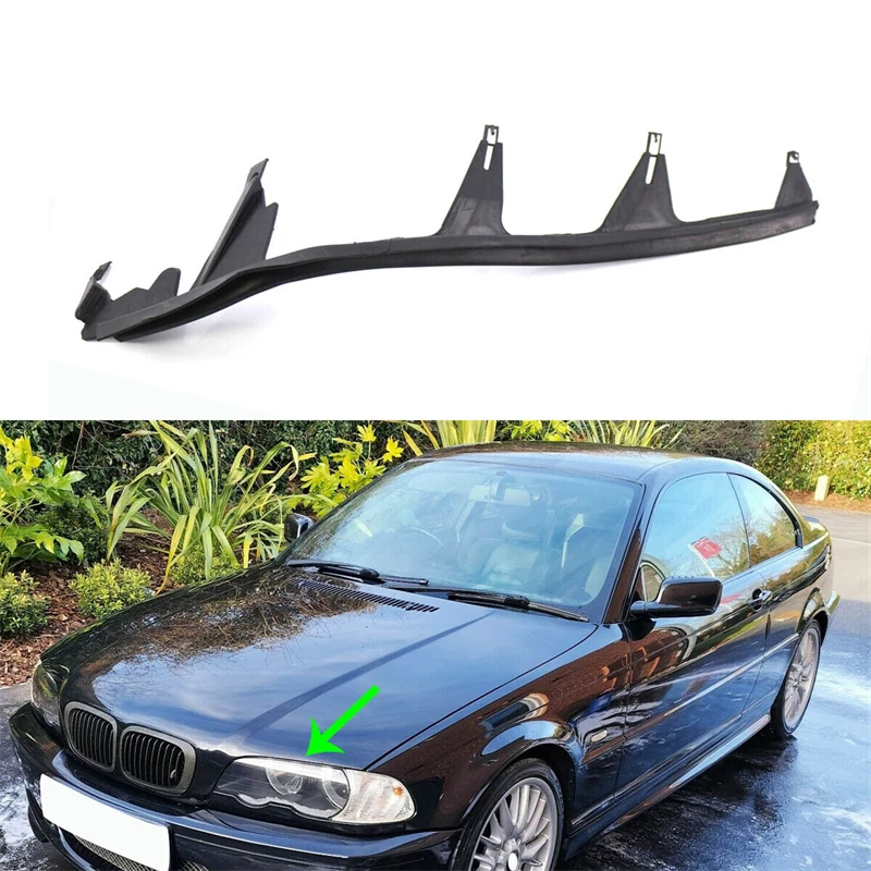 Front Upper Headlight Lens Shell Cover Strip Trims Headlight Sealing ...