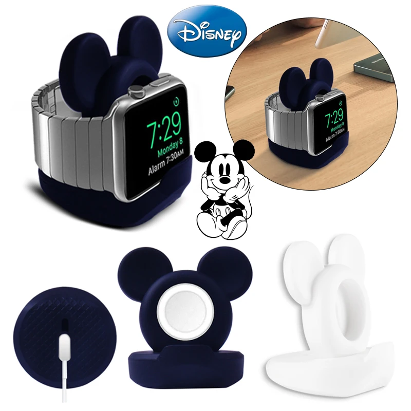Disney-Mickey-Mouse-Silicone-Charger-Stand-For-Apple-Watch-Series-7-6 ...
